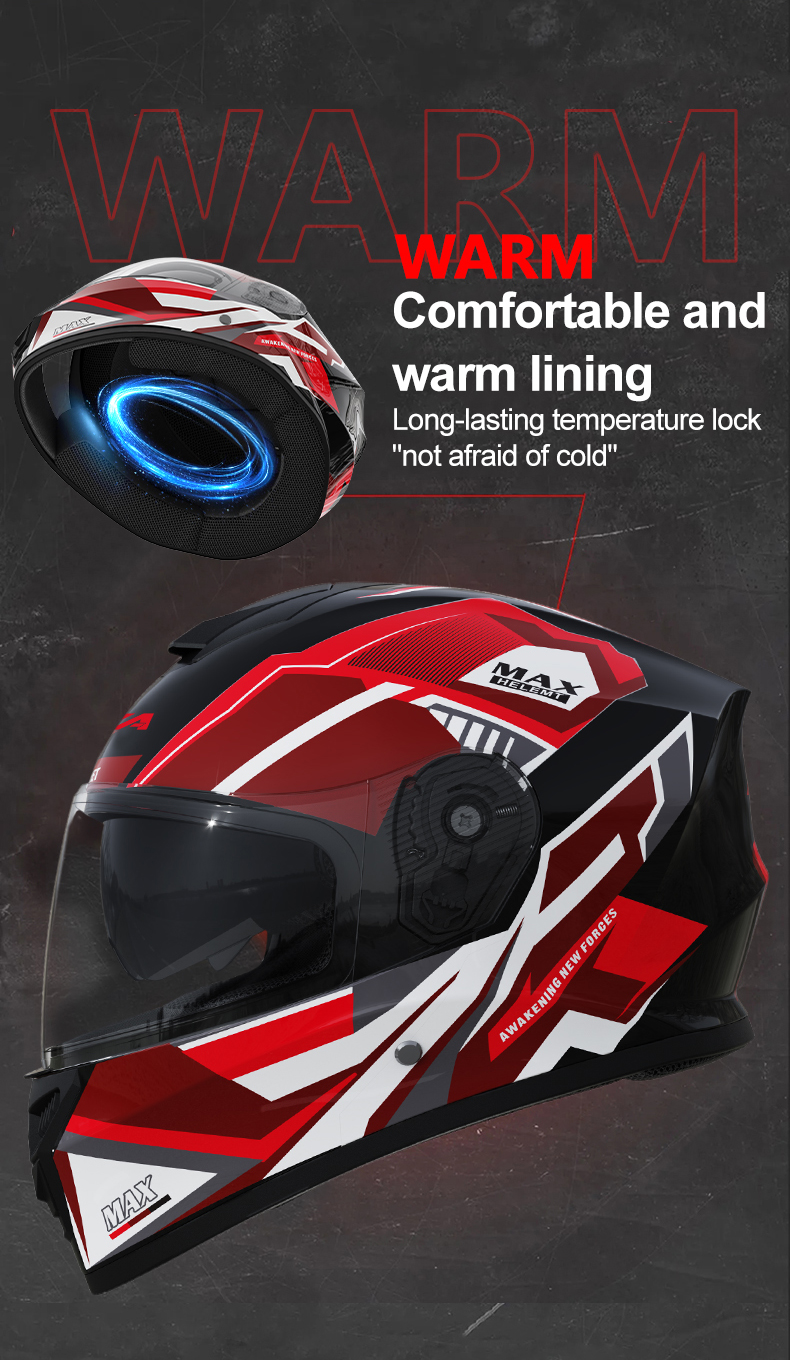 AKA 902 MG Dual Lens Motorcycle Helmet with ICC | Shopee Philippines