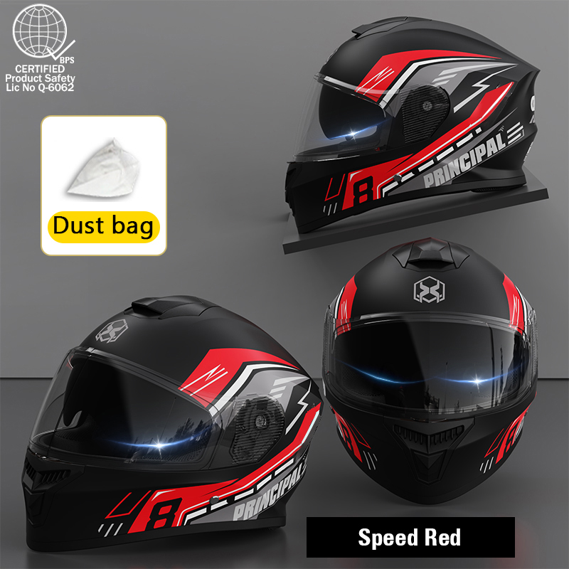 AXK 902 dual lens motorcycle helmet unisex full face helmet with ICC ...