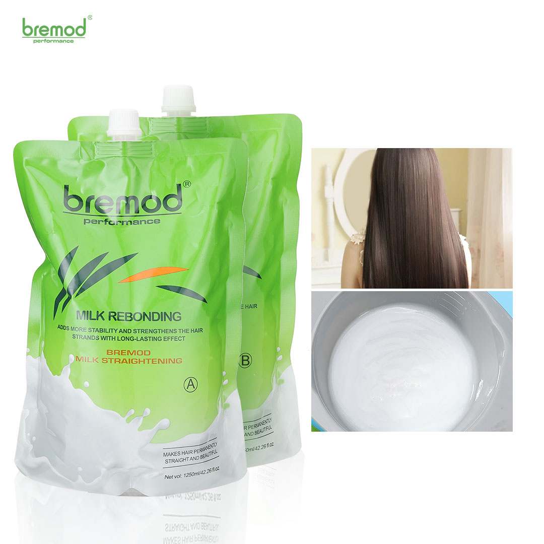 Bremod Hair Rebonding Set A+B 1250ml Milk & Classic Hair Rich Protein ...