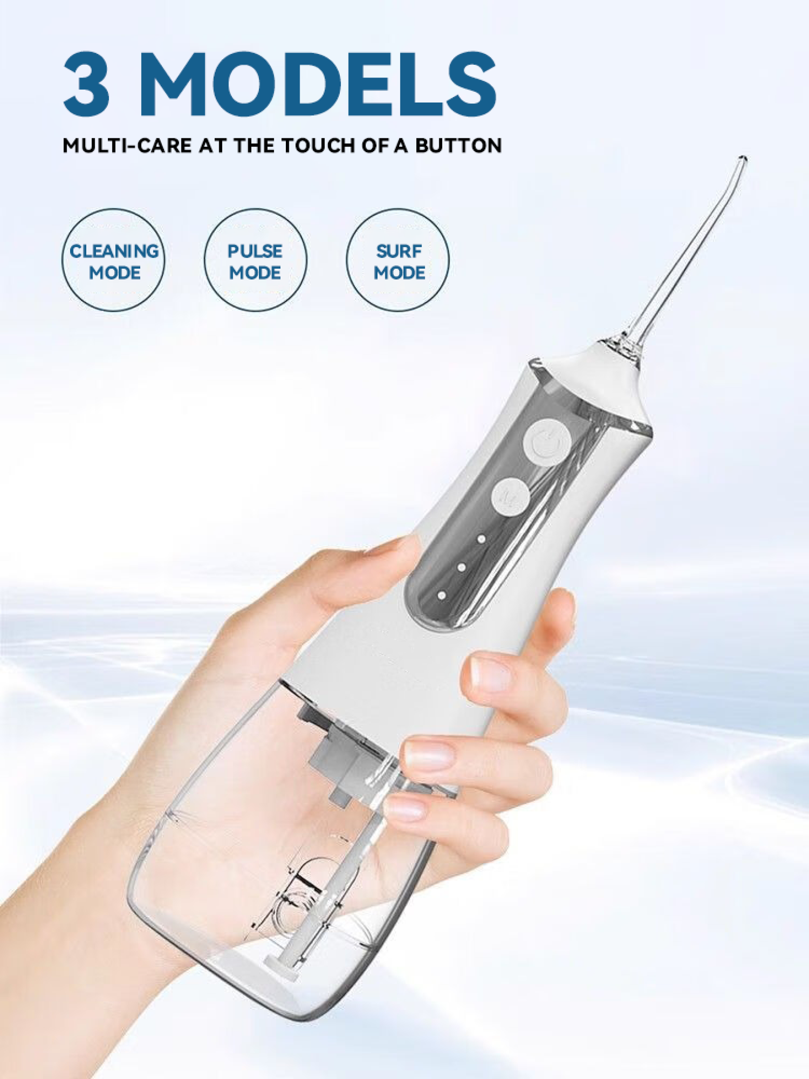 Water Flosser Portable Flosser Tankless Dental Rechargeable Teeth ...
