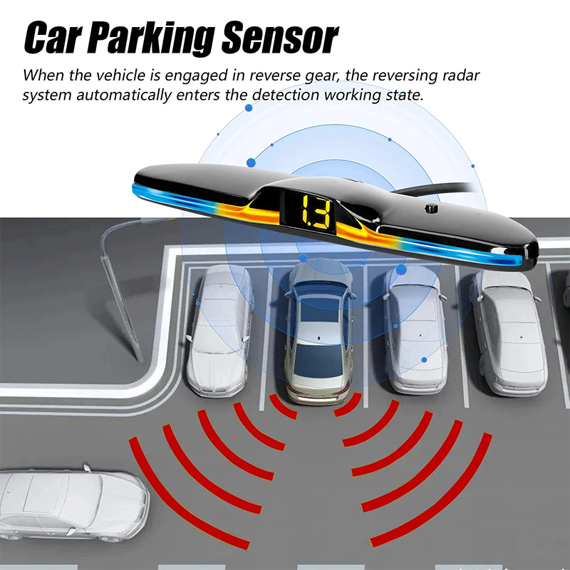 (COD)Car Parking Sensor Reverse Sensor Rear with 4 Parking Sensors ...