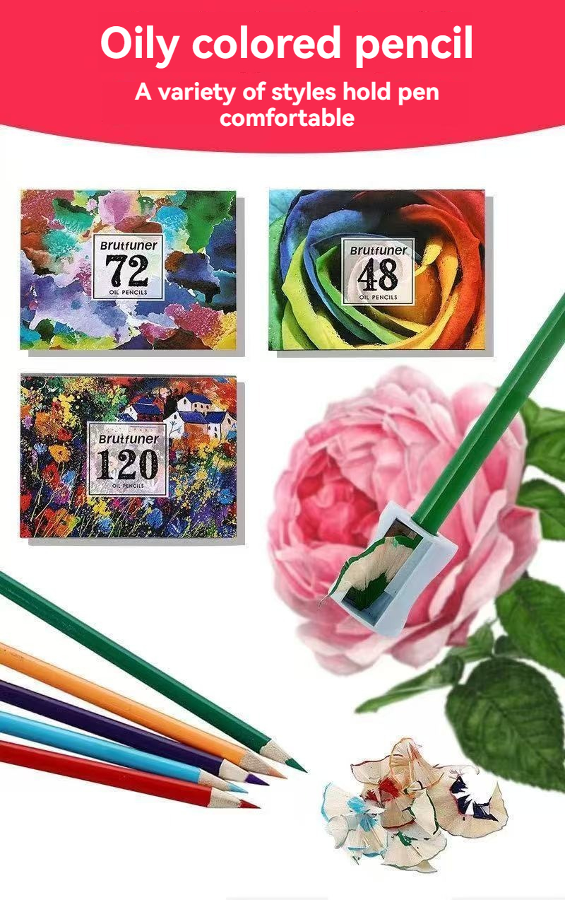 48/72/120 color professional oily colored pencil set painter painting ...