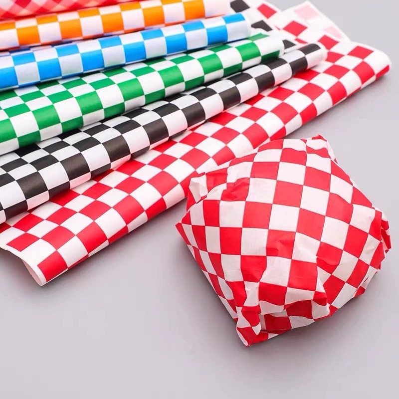 Checkered Deli Basket Food Liner Wrap Greaseproof Paper(400pcs) for ...