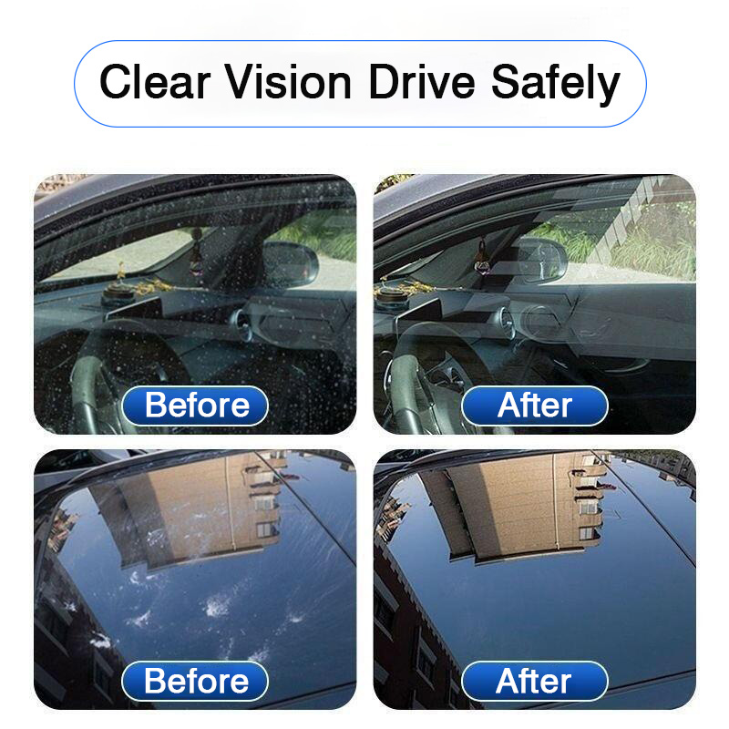 Windshield Glass Cleaner Acid Rain Stain Remover Car Glass Oil Film ...