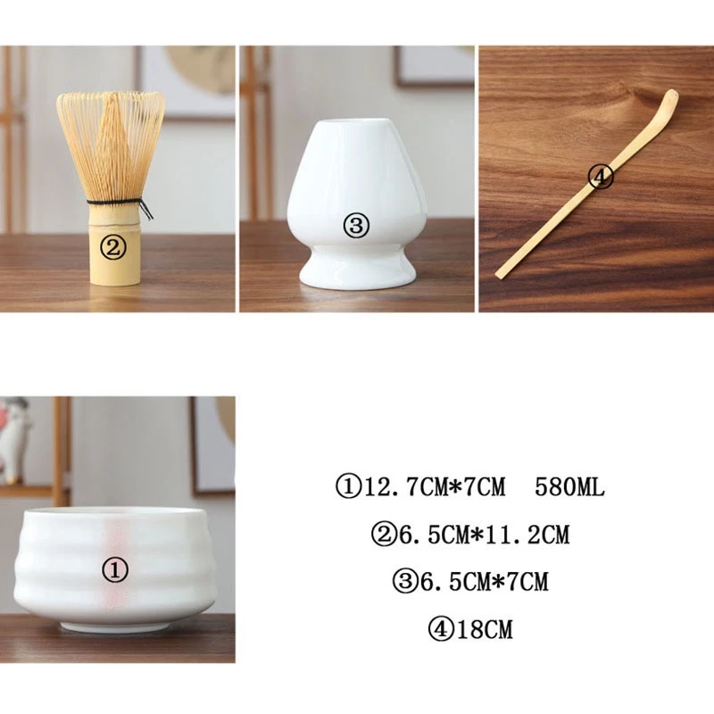 Traditional Matcha Gift Set Bamboo Matcha Whisk Spoon Ceramic Matcha ...