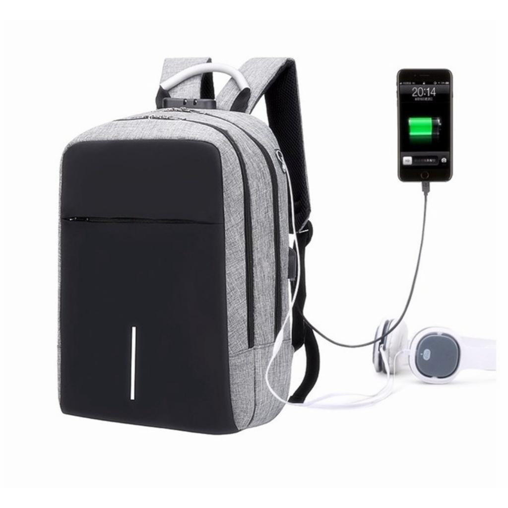 Men Multifunction Anti Theft Backpack Laptop Usb Charging Backpacks ...