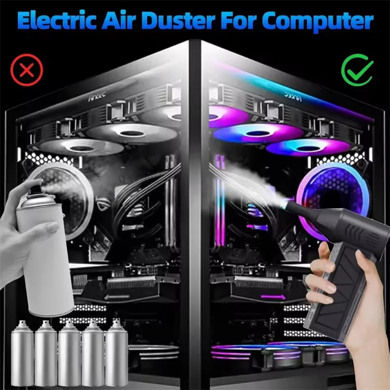 35m/s High-Speed Jet Fan with Flashlight – Brushless Motor Turbofan for ...