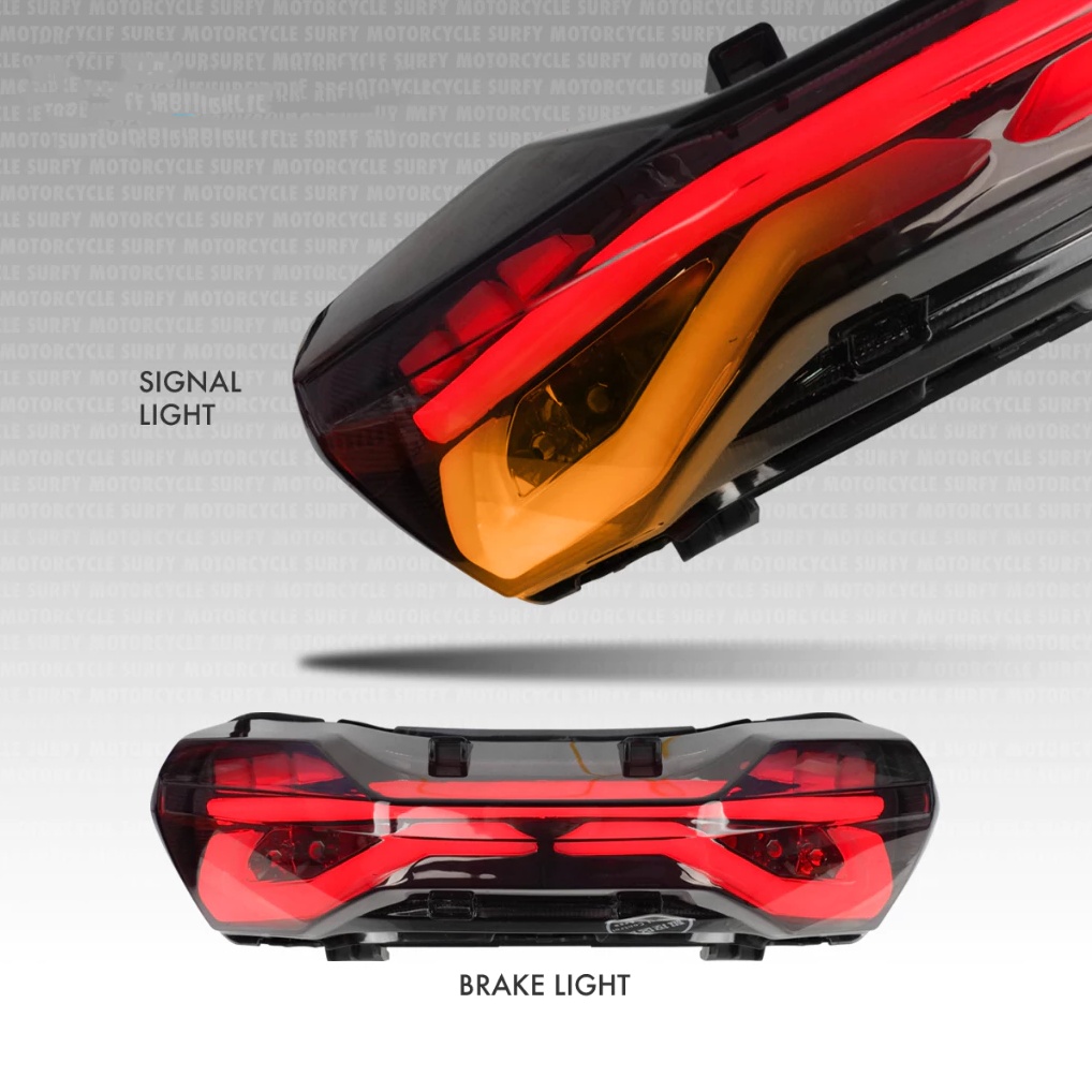 Honda ADV 160 / 150 Tail Light RGB Smoked Lampshade Waterproof 20Modes ...