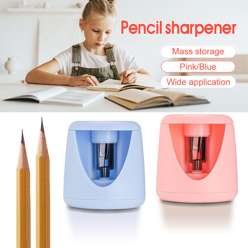 Automatic Electric Pencil Sharpener with Cartoon Stickers Stationery ...