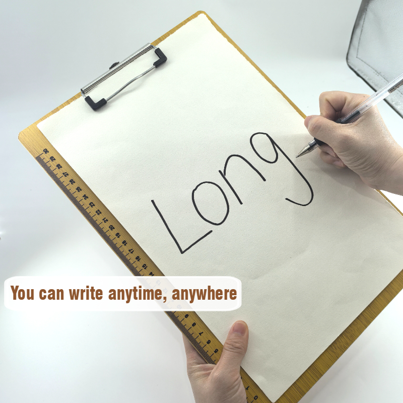 Wooden Clipboard Long Size Writing Pad with Scale 1/3/5 Pcs Hard Board ...