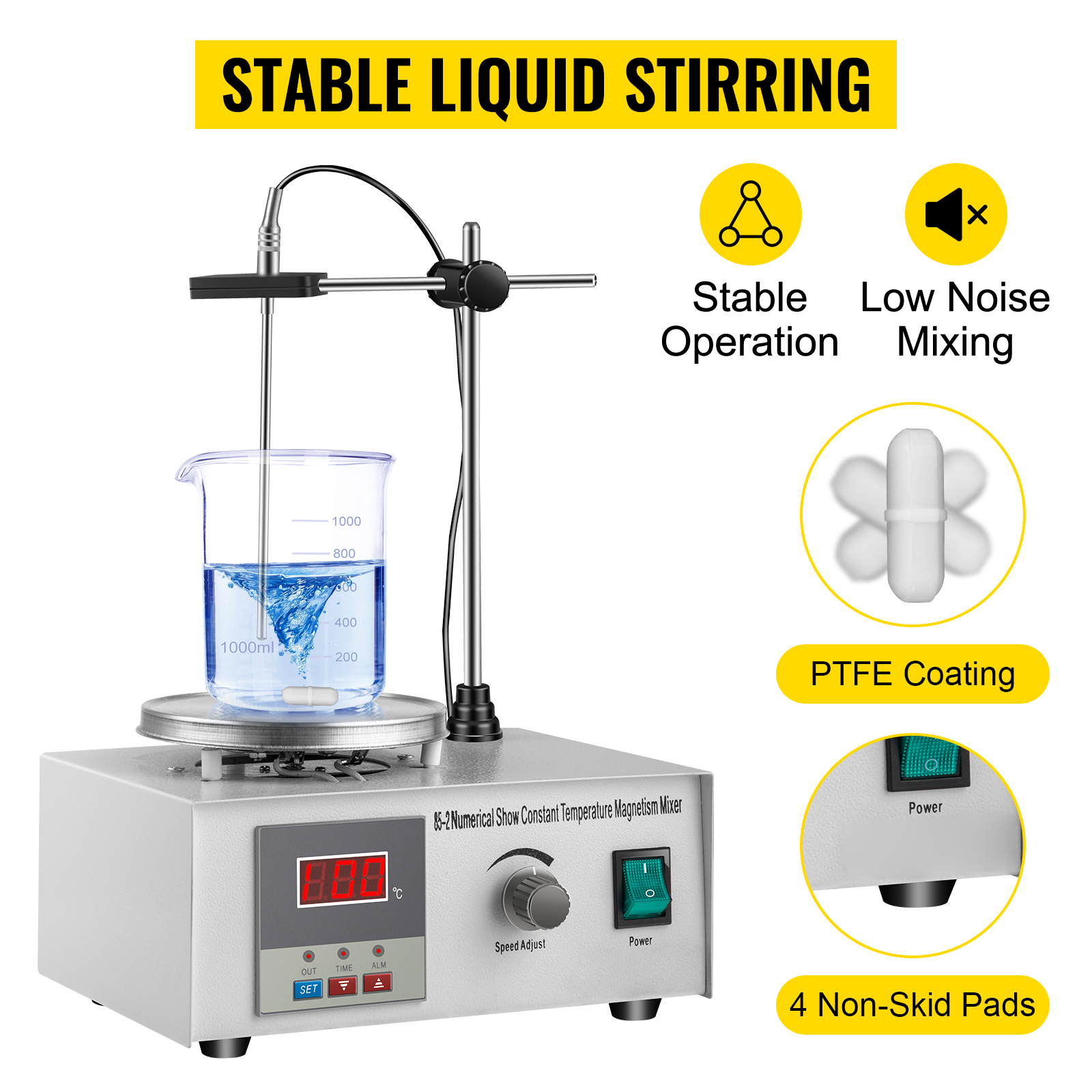220V adjustable stirrer laboratory stirrer 85-2 heating plate stirrer ...