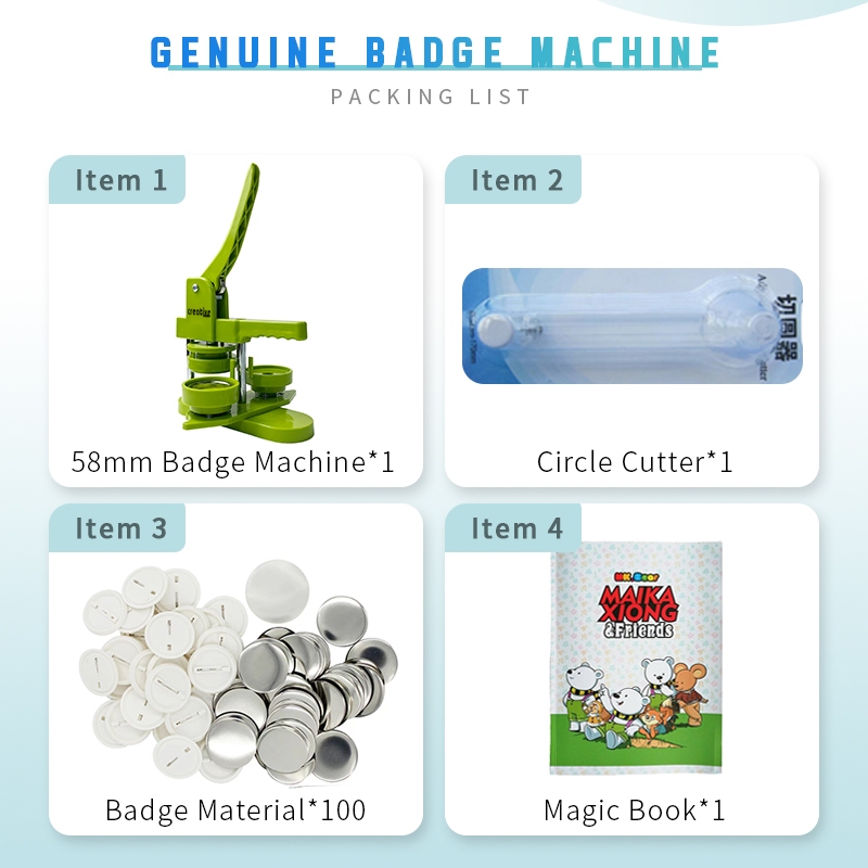 Creative Pin Maker Machine 58mm Set Diy Button Pin Machine Handmade ...