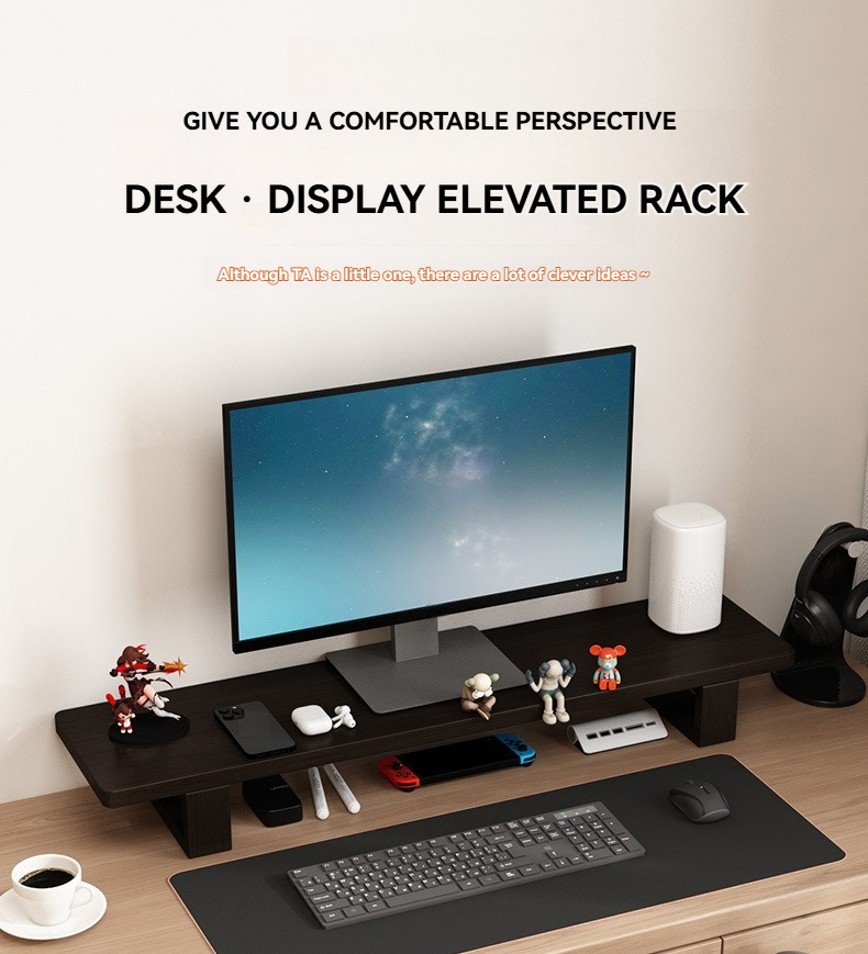 Computer monitor heightening stand elevated base desktop stand desktop ...