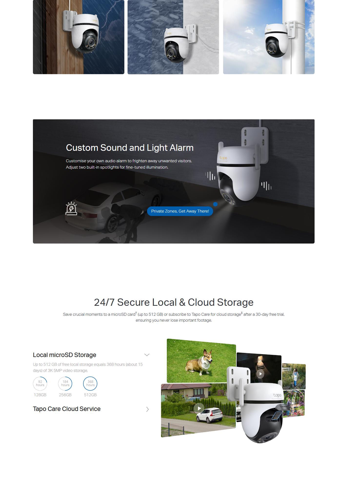 TP-Link Tapo C530WS 5MP 3K Starlight Outdoor Pan/Tilt Security Wi-Fi ...