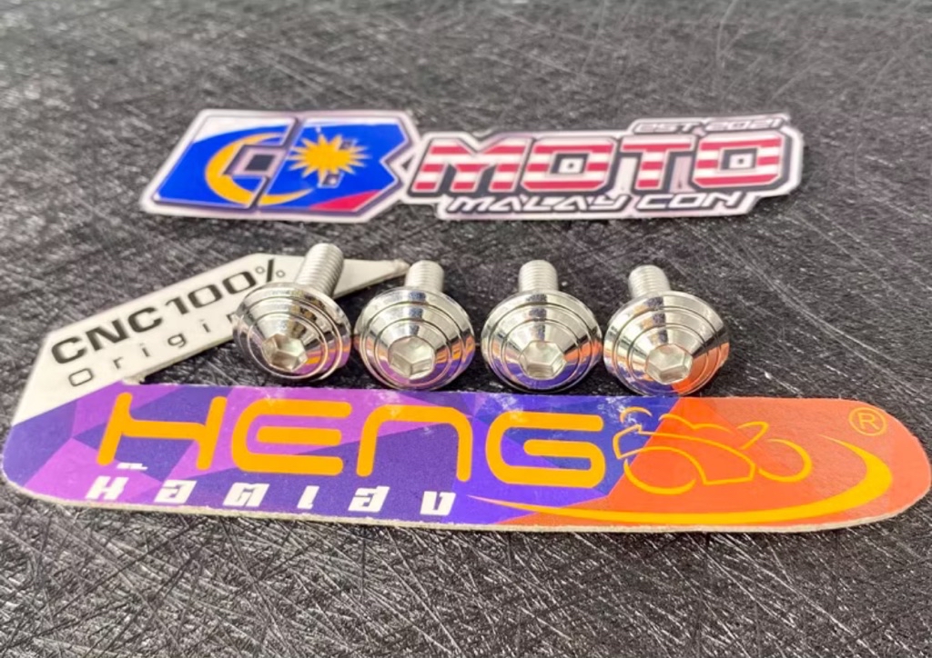 HENG REAR FENDER BOLTS FOR ADV 150 & 160 CNC TITANIUM 4PCS | Shopee ...