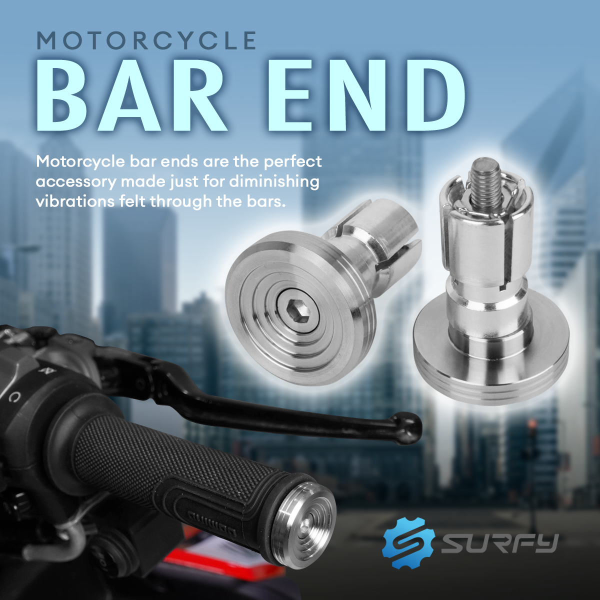 Arm Stainless Steel Bar End CNC Quality From Thailand Sell By Pair ...