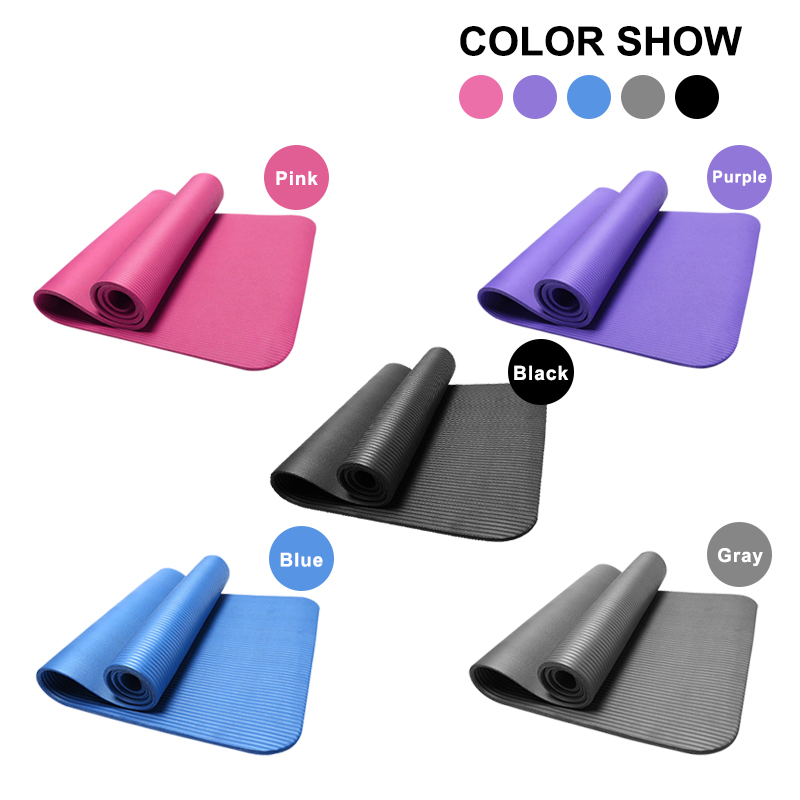 Yoga Mat For Workout Exercise Mat Yoga Matt Non Slip NBR 10MM Workout ...