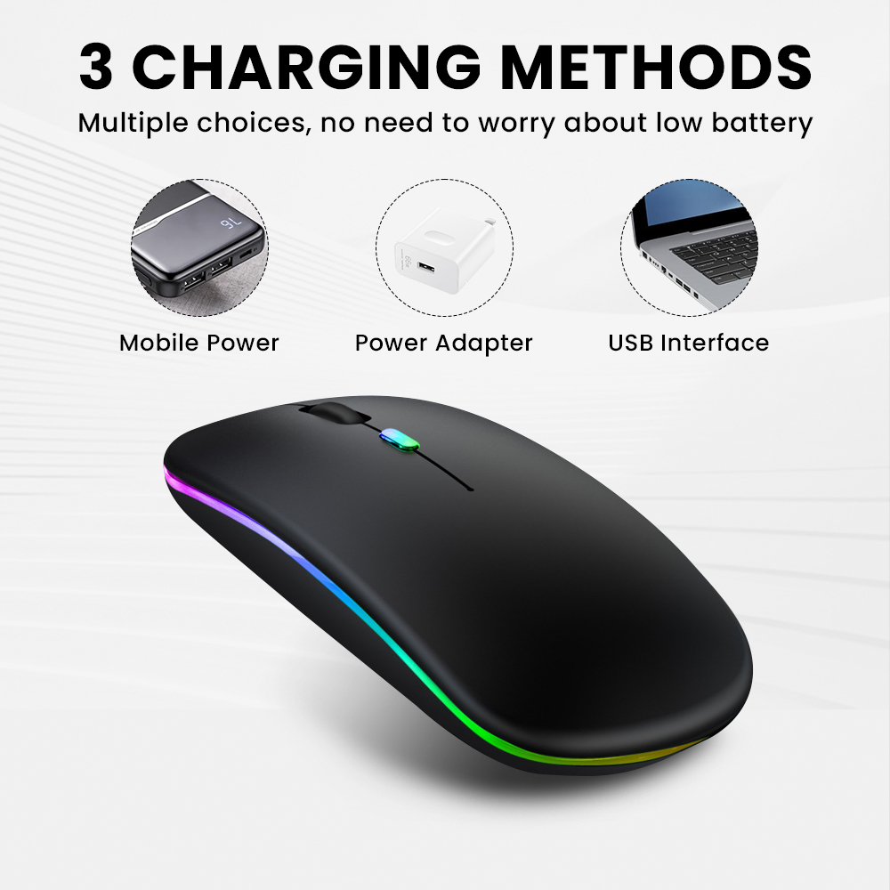 KACOOL LITE X1 Blush Pink Wireless Mouse - Dual Mode Connectivity ...