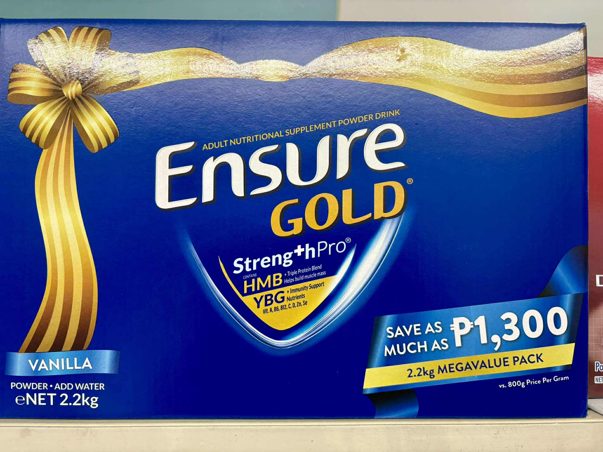 Ensure Gold Powdered Adult Nutritional Supplement Drink Vanilla 2.2kg ...