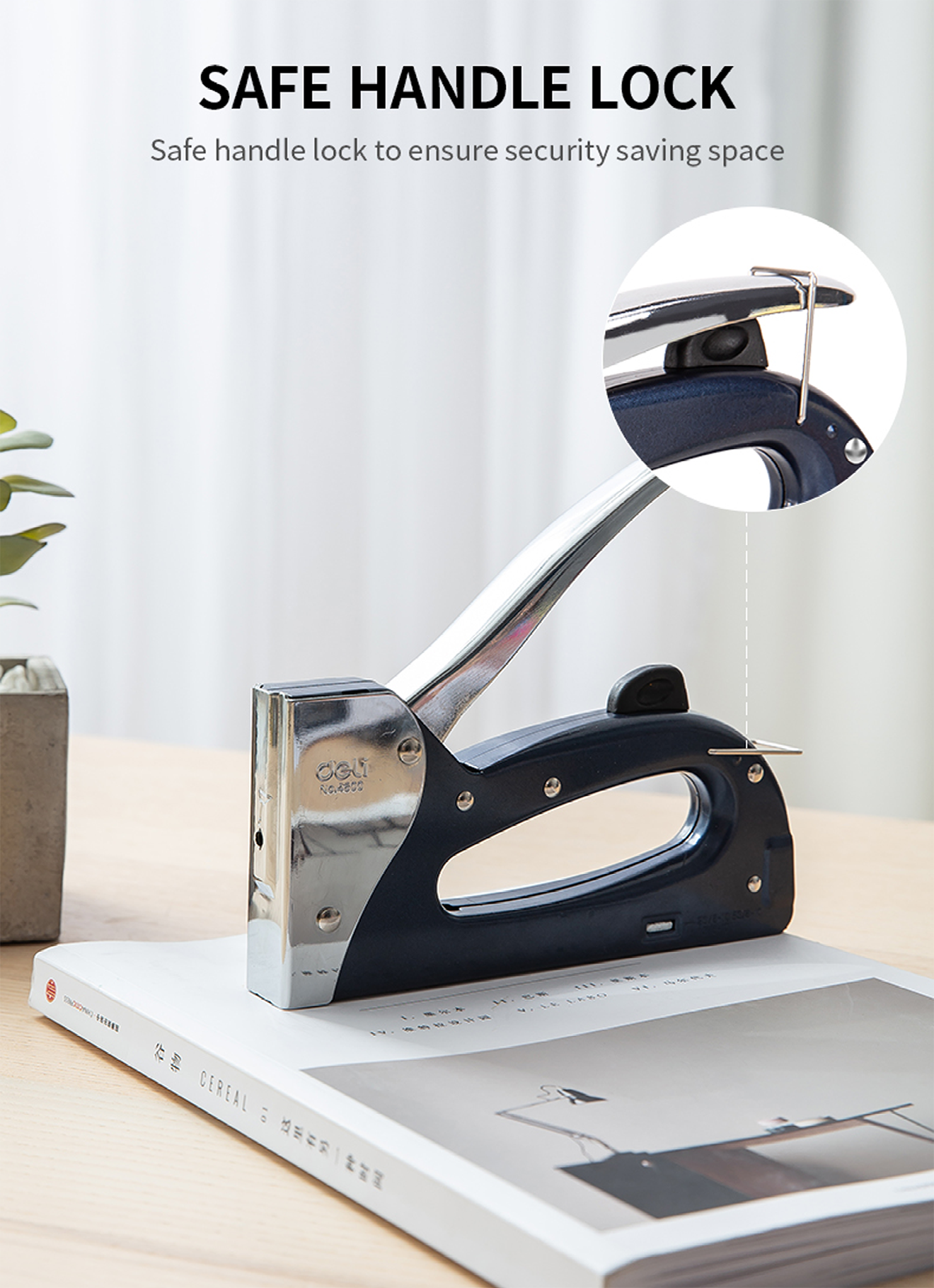 Deli 4600 Heavy Duty Gun Tacker (1PC) [75274600] | Shopee Philippines