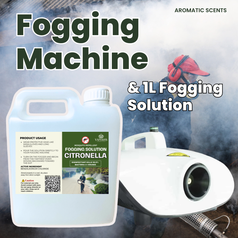 1500W Fogging Machine with 1L Disinfectant Solution - designed to kill ...