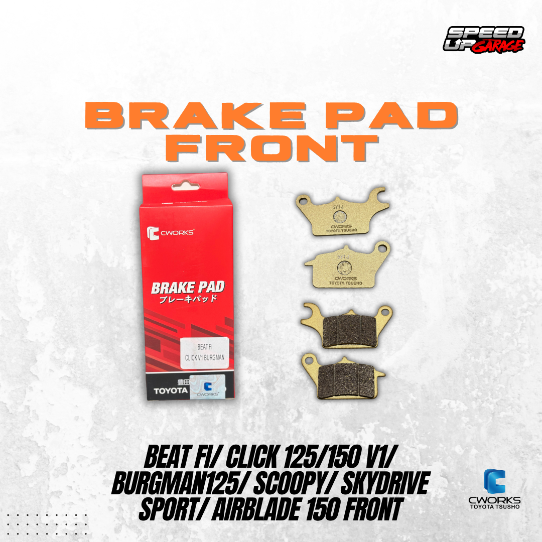 BRAKEPADS AND BRAKESHOE CWORKS TOYOTA TSUSHO FOR MOTORCYCLES | Shopee ...
