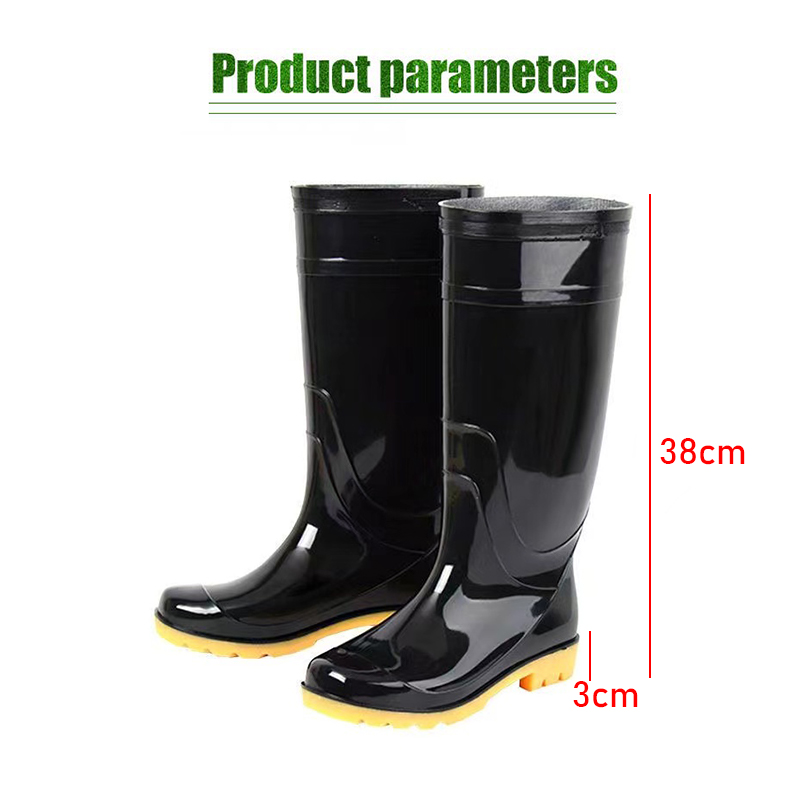 NICE High Tube Rain Boots Acid and Alkali Resistant Water Boots Tendon ...