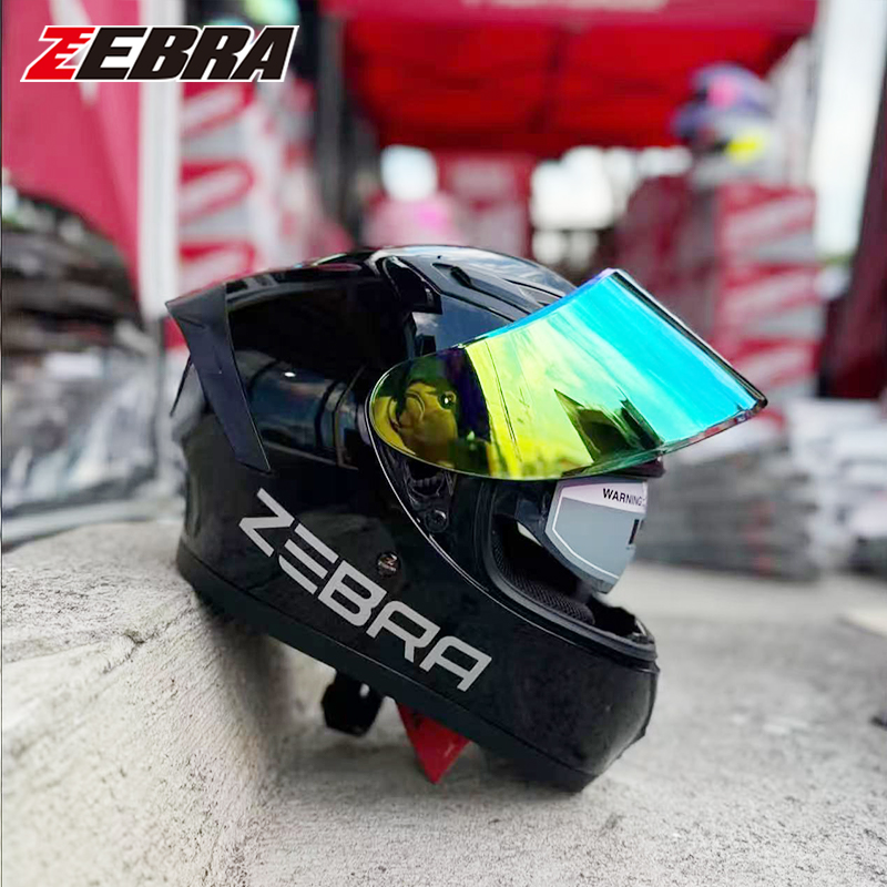 ZEBRA 2024 full face helmet for motorcycle dual visor Colored lenses ...