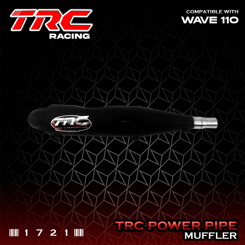 TRC Racing Wave 110 Stock Power Pipe Muffler Exhaust with Removable ...