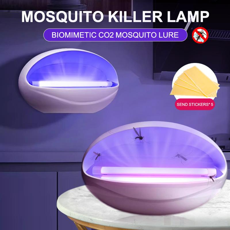 8W/16W Sticky Fly Catcher Bug Zapper Mosquito Gnat Trap with UV Light ...