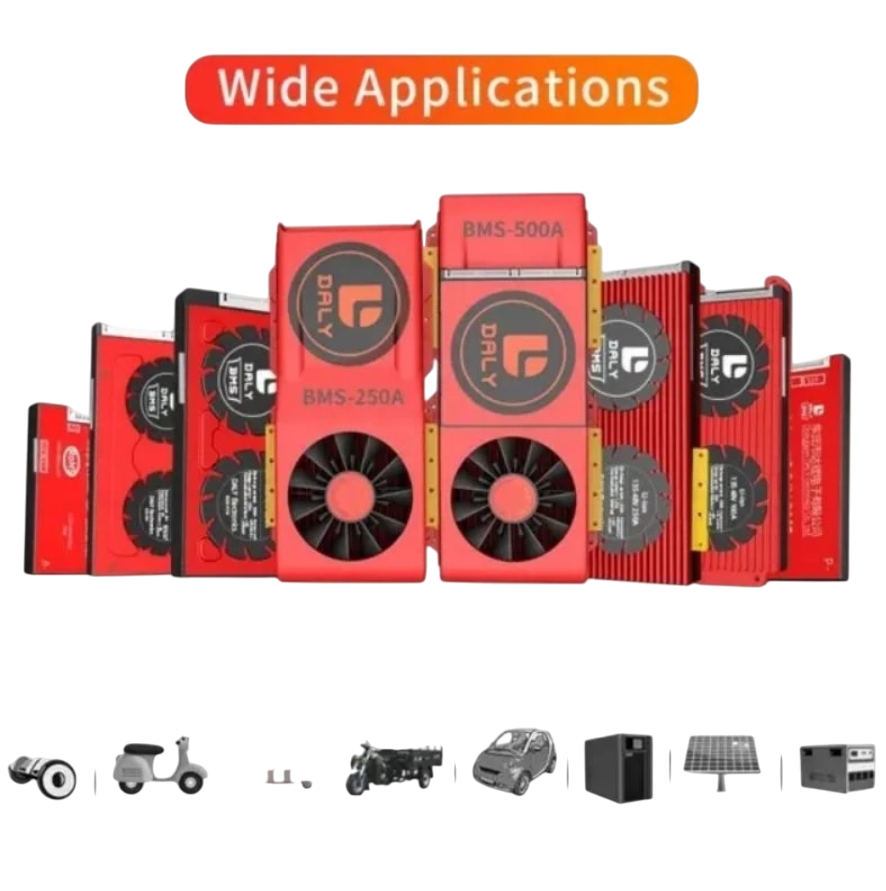 4s 12v 60A 80A 100A Daly bms discharge / charge current MBS for Lifepo4 ...