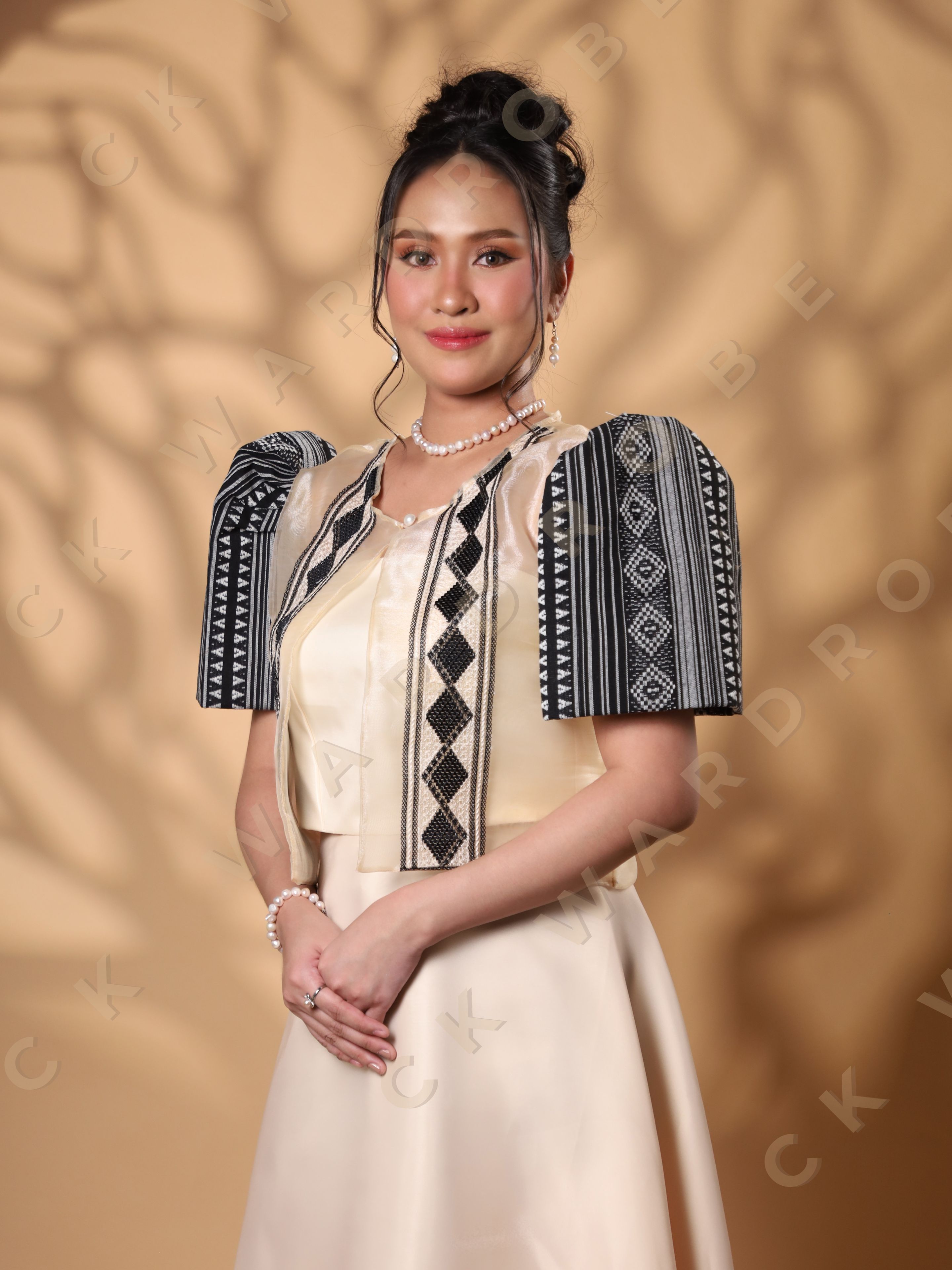 Modern Filipiniana Blazer - Burda on Pinya Organza for Formal and ...