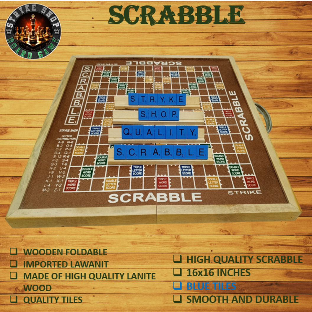 Wooden Scrabble boardgames with complete Tiles (Quality Materials ...