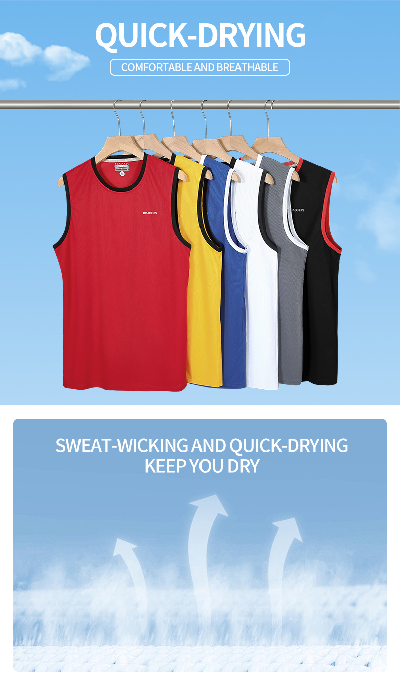 BABULIN Dry Fit Tank Top Pang-ehersisyo at Sportswear Magaan at Quick ...