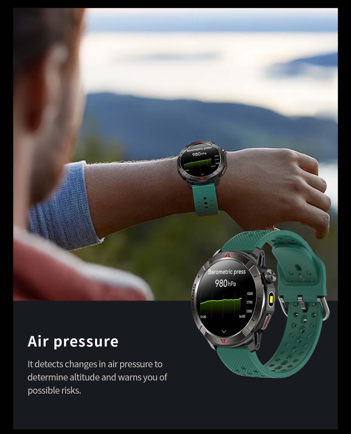 Huafit x Aolon Navi R4 Smart Watch Original 6 Satellites Dual-frequency ...