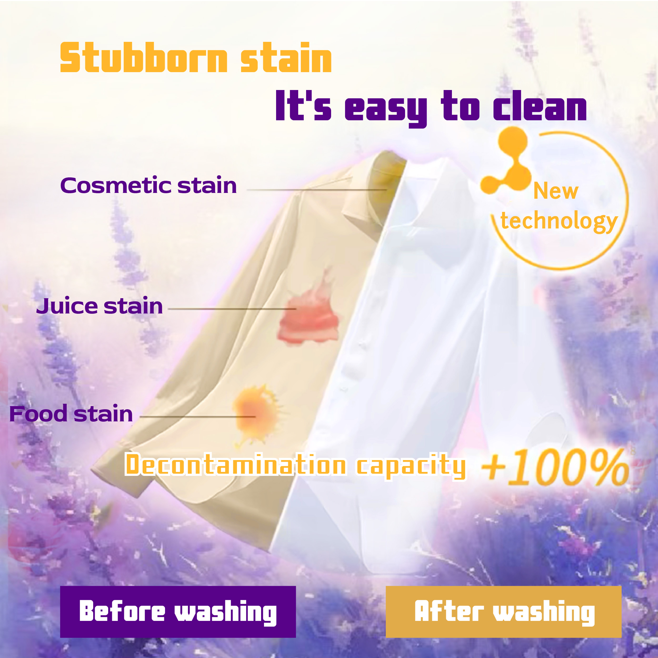 500ML Natural 72h Long Last scent 4in1 washing powder baby detergent ...