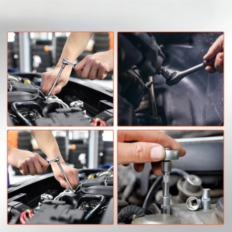 94 PCS Wrench Set Car Tools Socket Torque Motorcycle Tool Set Box Auto ...