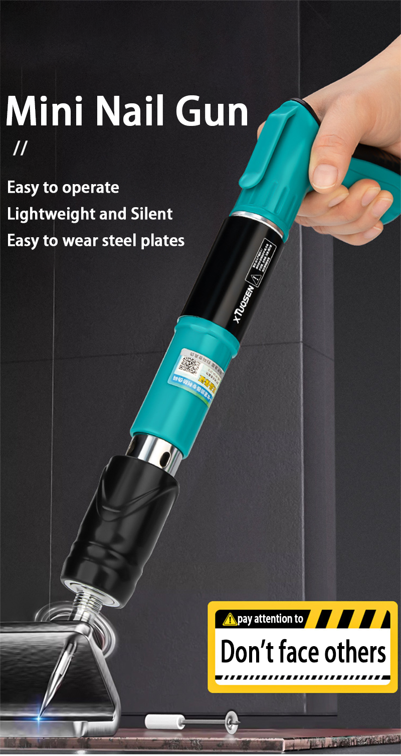Nail Gun Concrete Rivet Tool Steel Rivet Gun Nail Punch Pipe Clam Nail ...