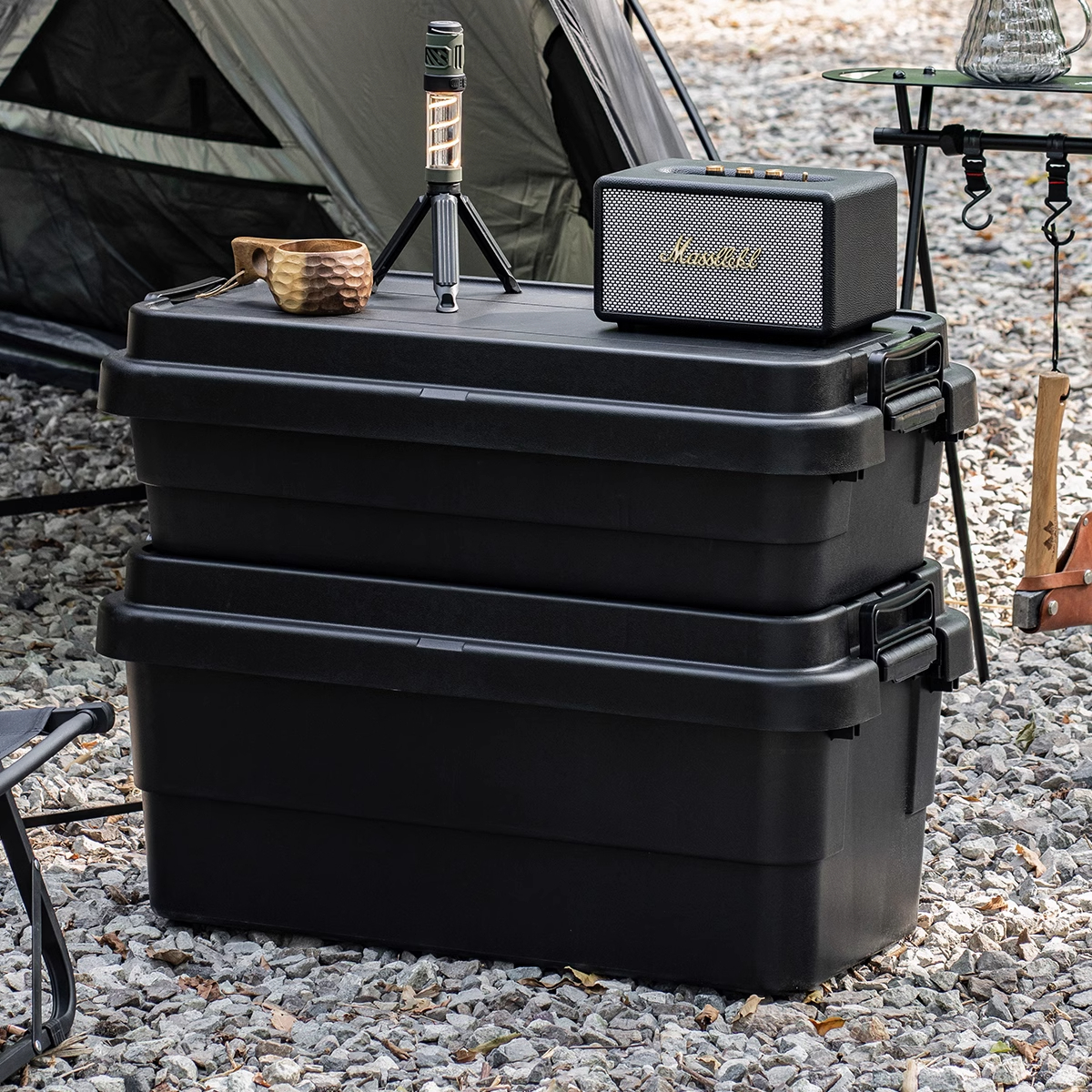 Outdoor portable storage box - Camping vehicle 70L large-capacity ...
