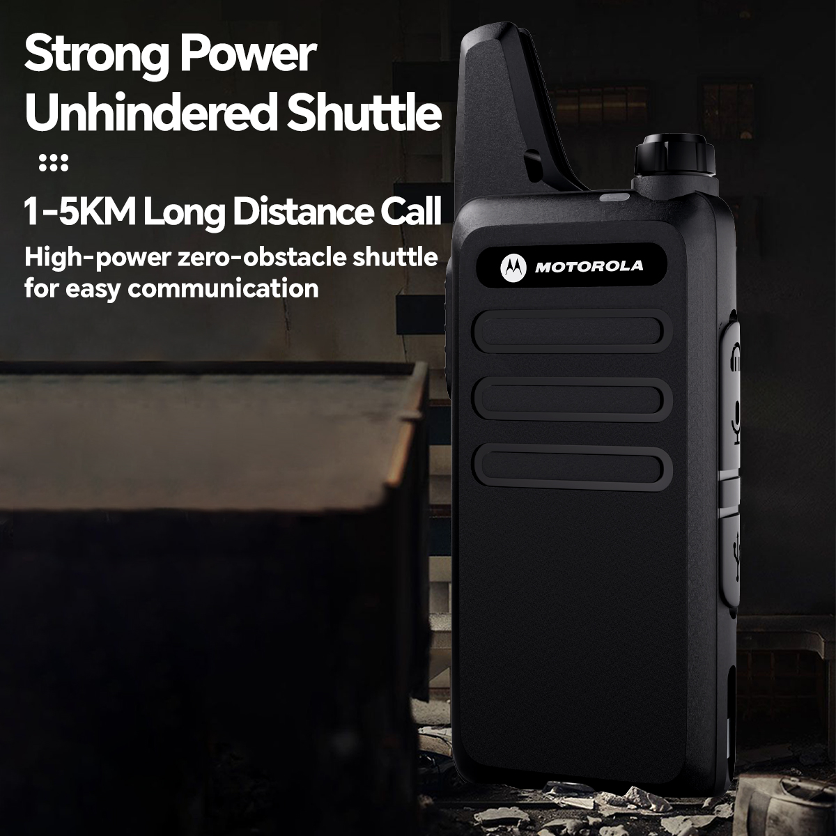 Motorola C1 Mini Two Way Radio Walkie Talkie Long Range 10KM Outdoor 5W ...