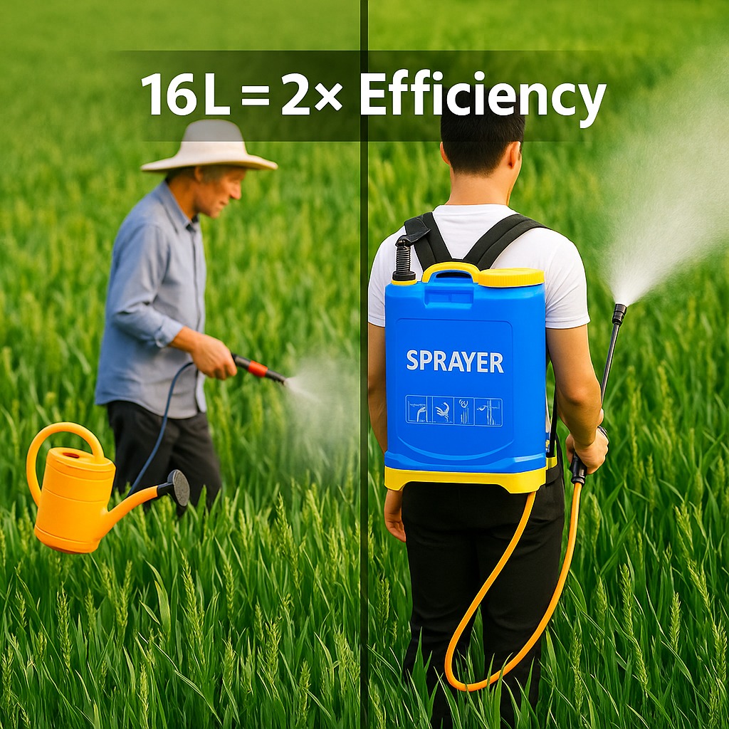 16/20L Knapsack Pressure Sprayer | 2 Nozzles Heavy-Duty HDPE | Para sa ...