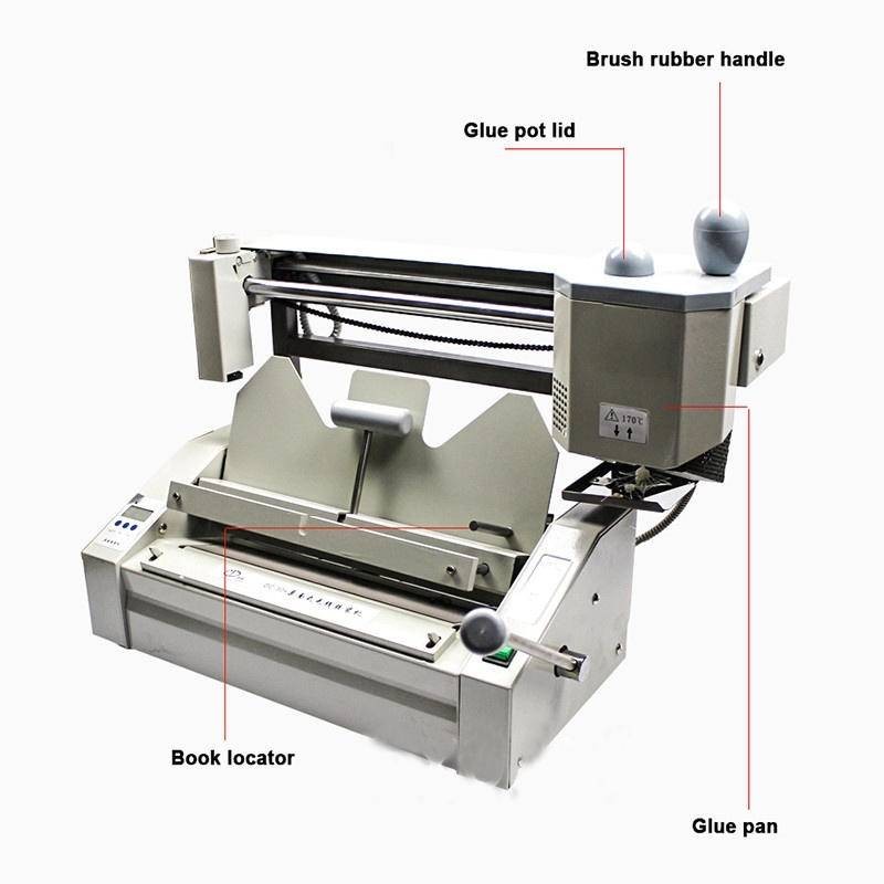 desktop wireless perfect binding machine bidding book binding ...