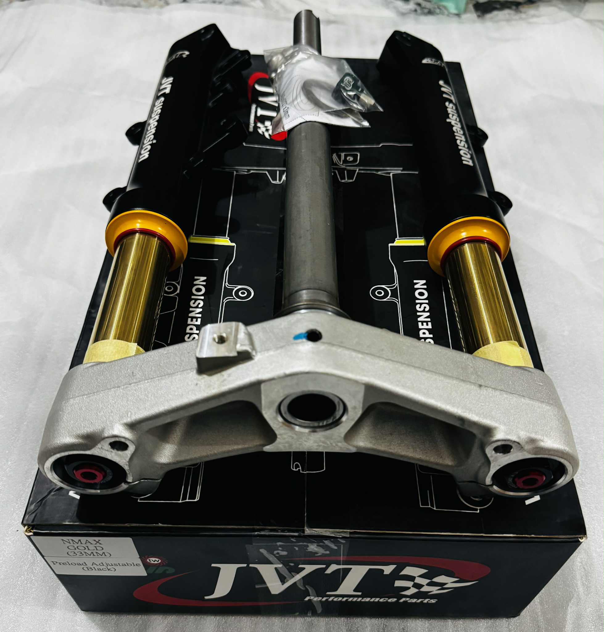 JVT FRONT FORK ASSY - ADJUSTABLE PRELOAD - 33MM - GOLD - NMAX V1 V2 V3 | Shopee Philippines