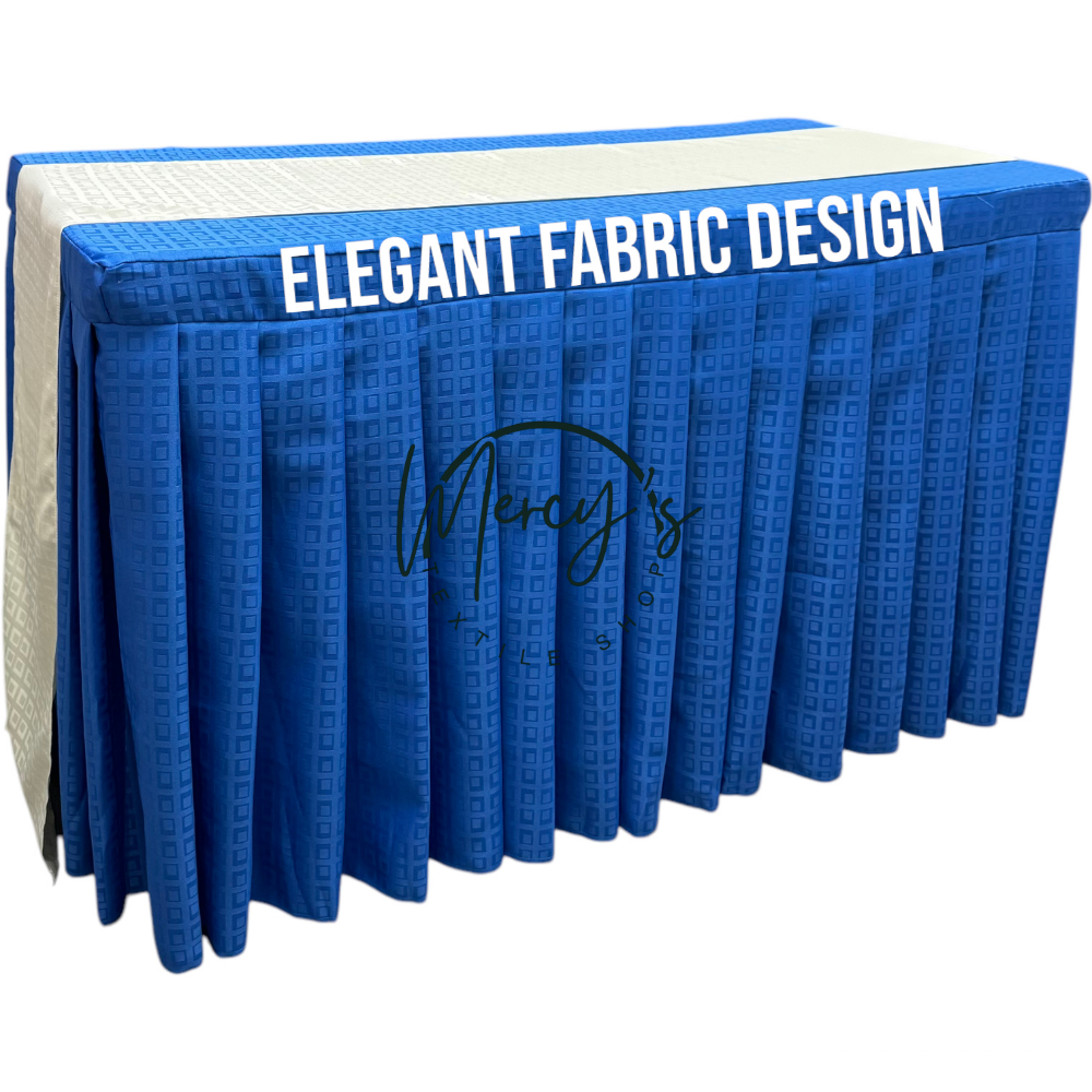 Table Skirting Long Table Cover with Pleats Buffet Table Cover Catering ...