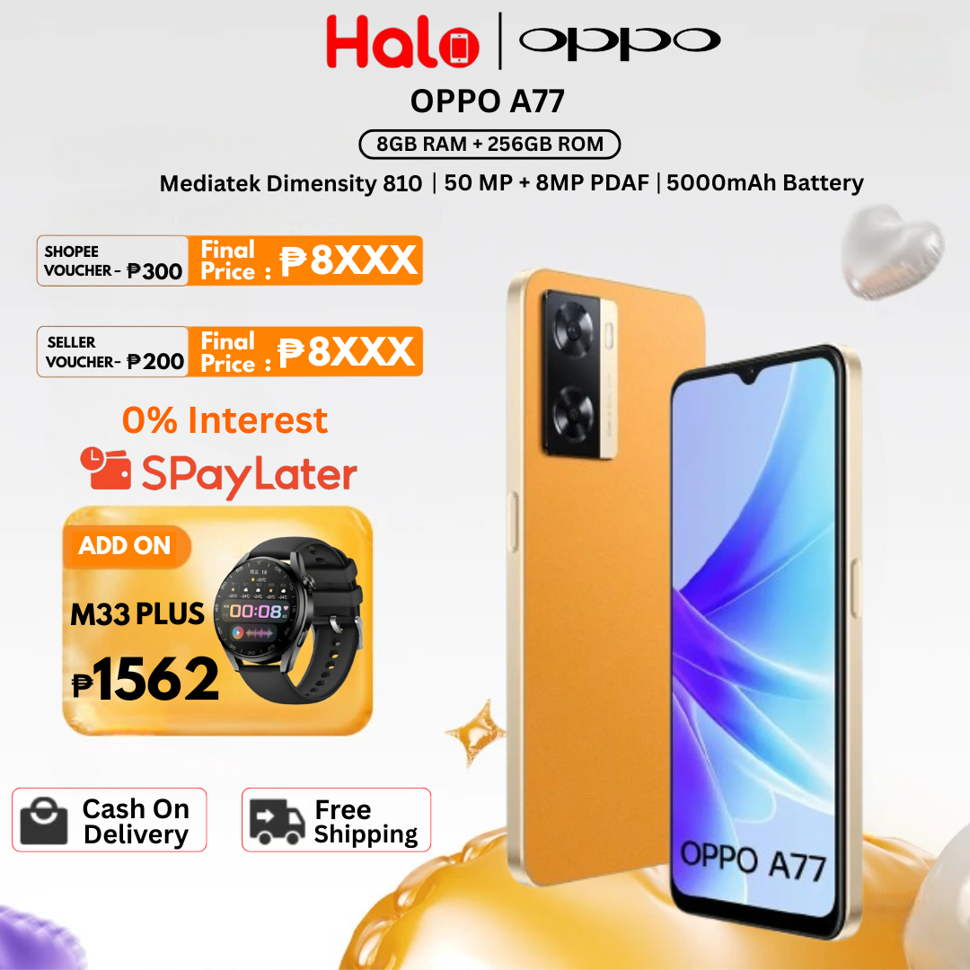 OPPO A77 | 8GB RAM + 128GB ROM | Android Phone l 33W SuperVOOC Flash ...