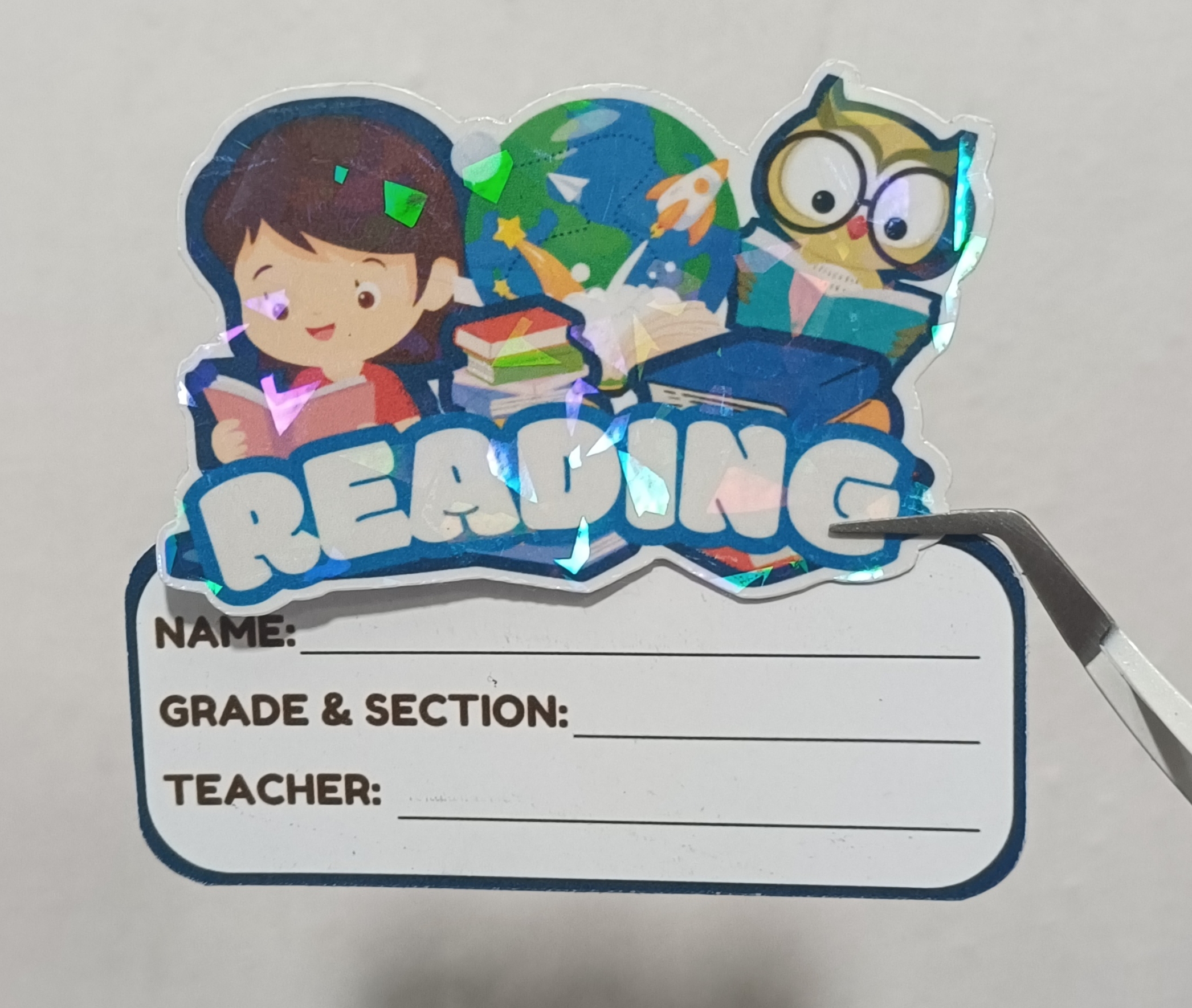 Subject Label Sticker with Free Name Label - 2"x3" for Notebook (Broken ...