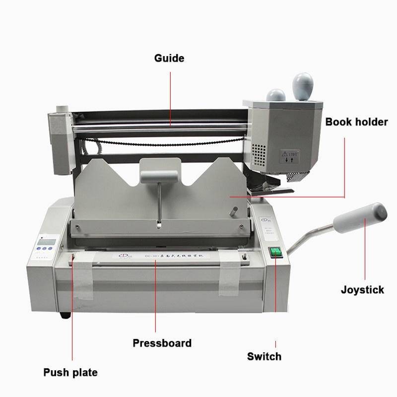 A4 C30 desktop glue binding machine graphic and textual hot melt ...