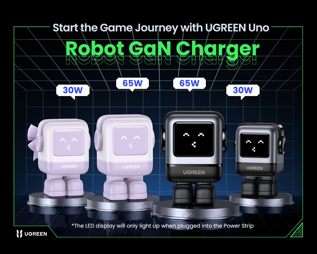 Ugreen Adapter 65W USB-A+2 USBC 3-Port Fast Charger (CD361/15570 ...