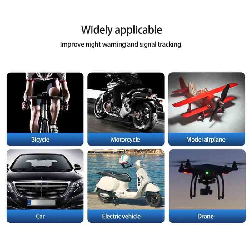 Universal Motorcycle Wireless RGB LED Flash Light Waterproof Remote ...