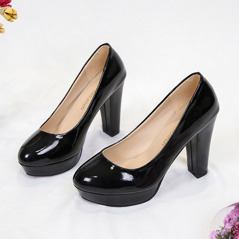Size 35-42 Women‘s School Students Sandal Thick Heel High Heels Sexy ...